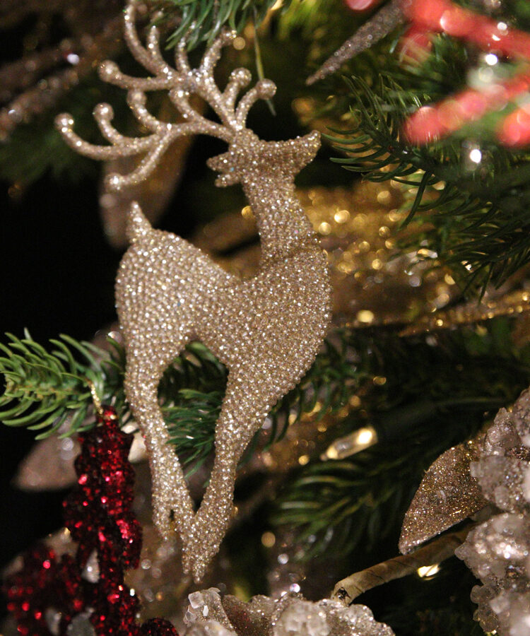 Sparkling reindeer Christmas ornament – Down to Earth Living